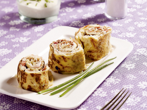 Rolletjes met boursin en ham - Libelle Lekker