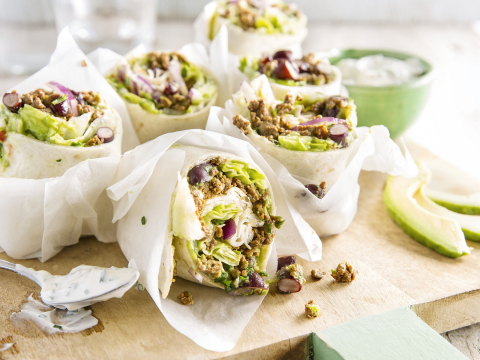 Wraps met guacamole en quorn - Libelle Lekker