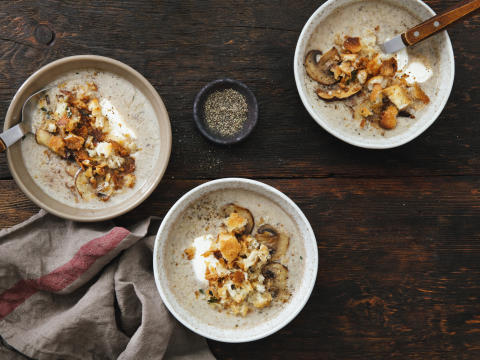 Champignonroomsoep met korstjes - Libelle Lekker