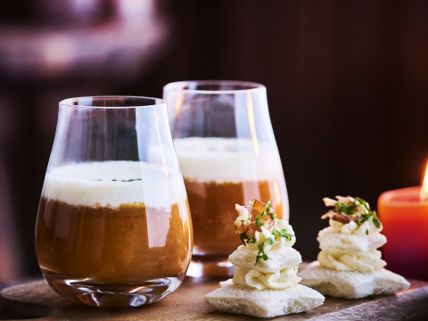 Cappuccino van garnalenbisque - Libelle Lekker