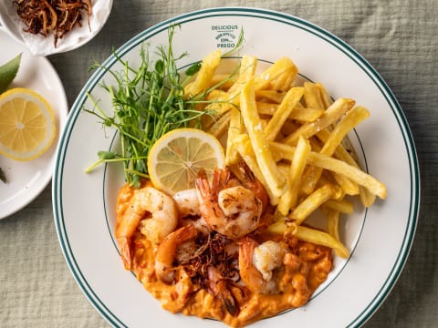 Scampi diabolique met frietjes - Libelle Lekker