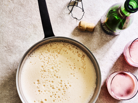 Sabayon van kriekbier - Libelle Lekker