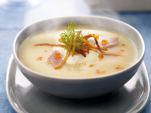 Aardappelsoep met forel - Libelle Lekker