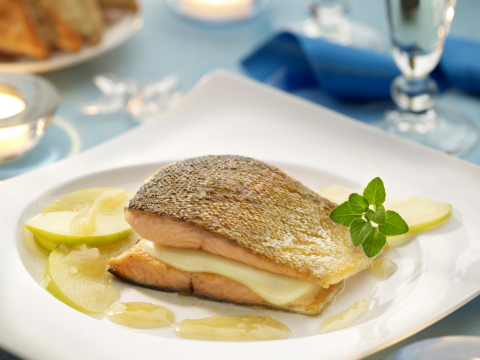 Zalmforel met appel - Libelle Lekker