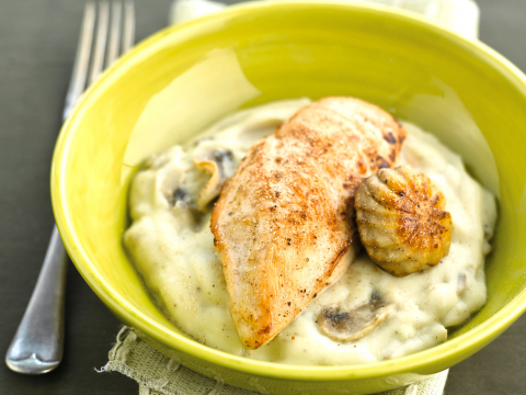 Parelhoen met champignonpuree - Libelle Lekker