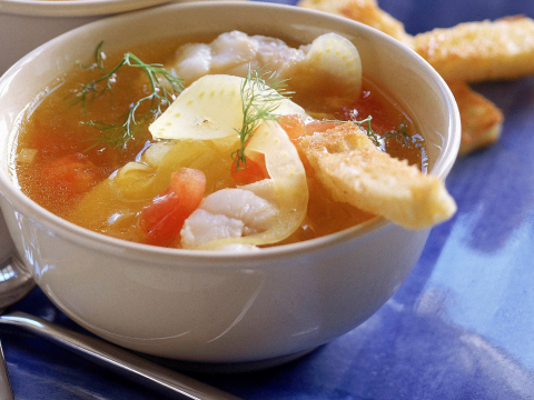 Vissoep met venkel en tomaat - Libelle Lekker