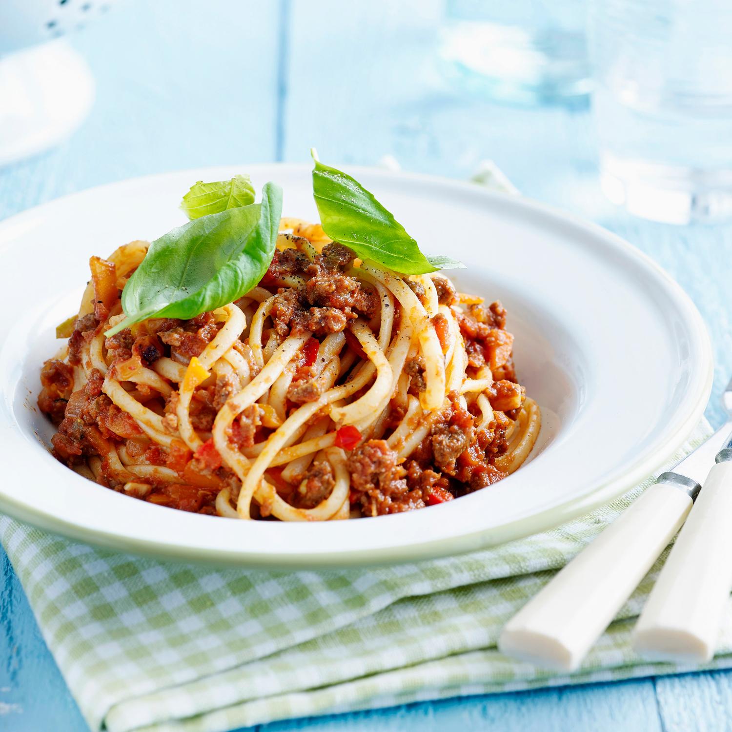 Spaghetti bolo végétarien