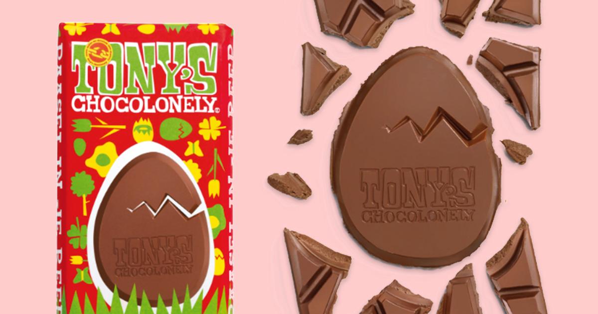 YUM: Tony's Chocolonely komt met speciale paasreep