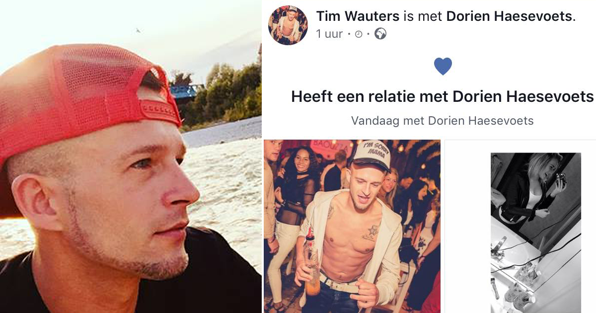 AUW: Timtation kondigt relatie aan op Facebook, maar enkele uren later ...