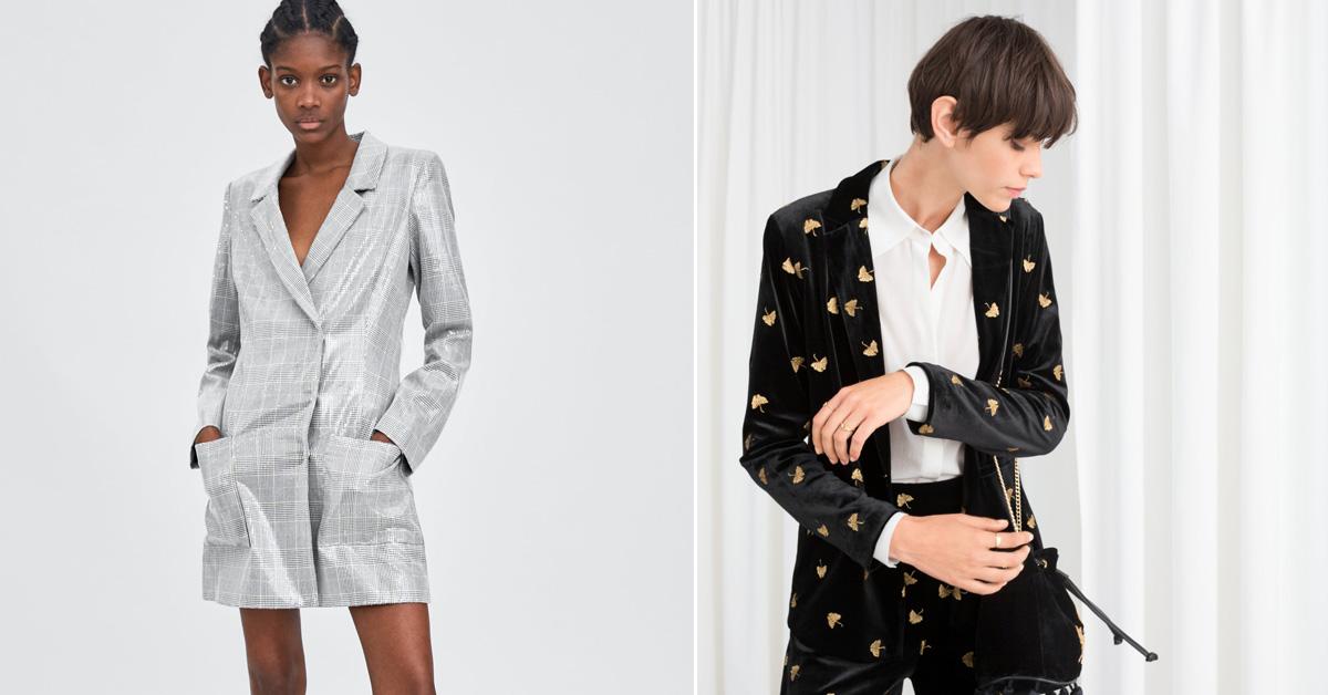 TREND: in een ultravrouwelijke smoking het nieuwe jaar tegemoet