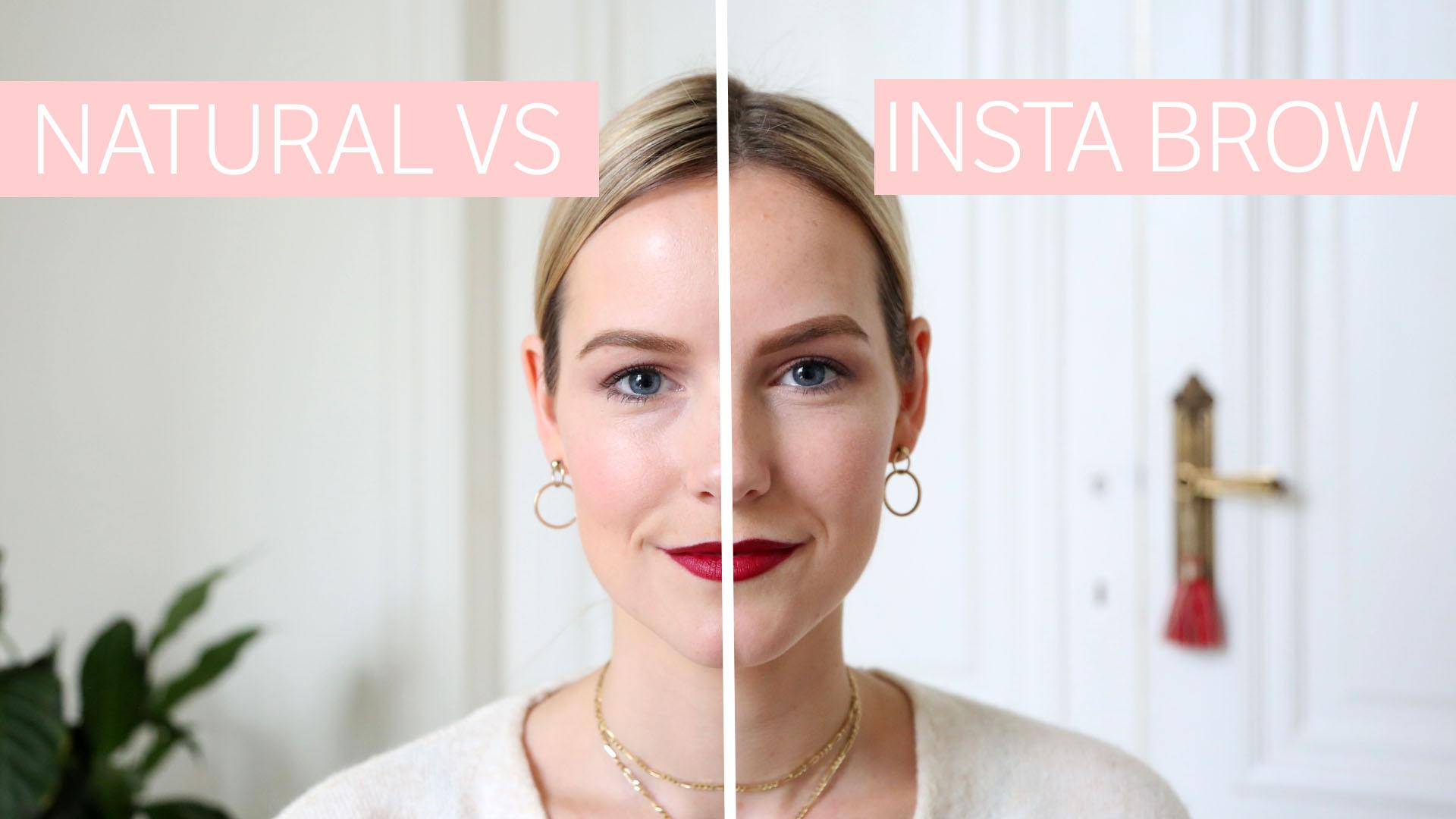 HOW TO: natuurlijke wenkbrauwen versus Insta brows