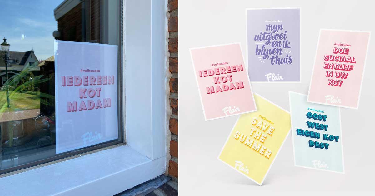 #volhouden: download hier een van onze posters en hang 'm voor je raam