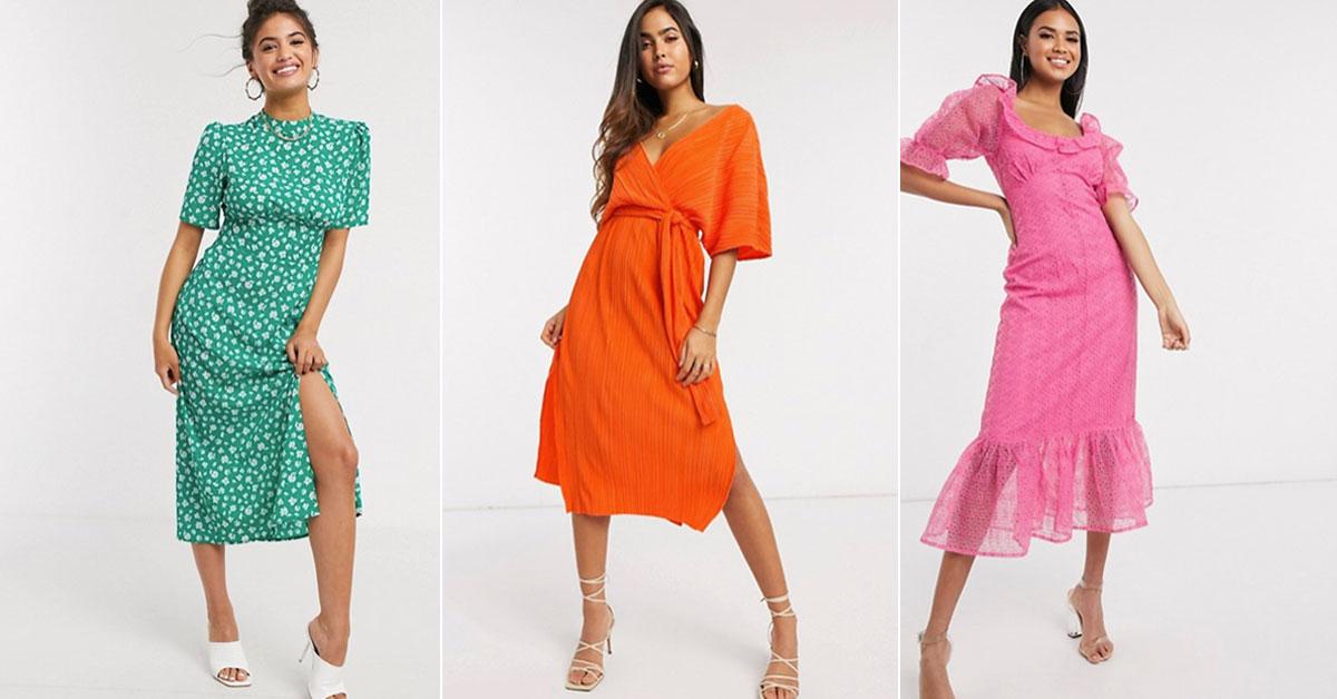 12 kleurrijke feestjurken onder € 100 om mee te schitteren op een bruiloft