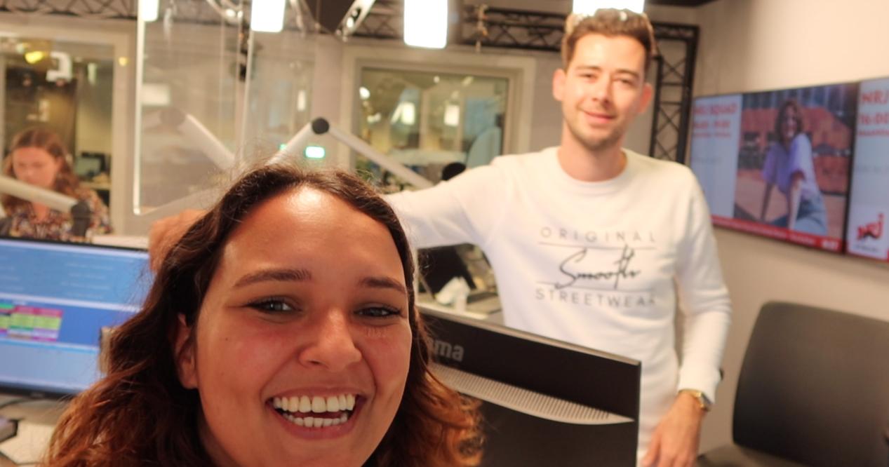 Larissa Roose presenteerde haar eerste ochtendshow op NRJ