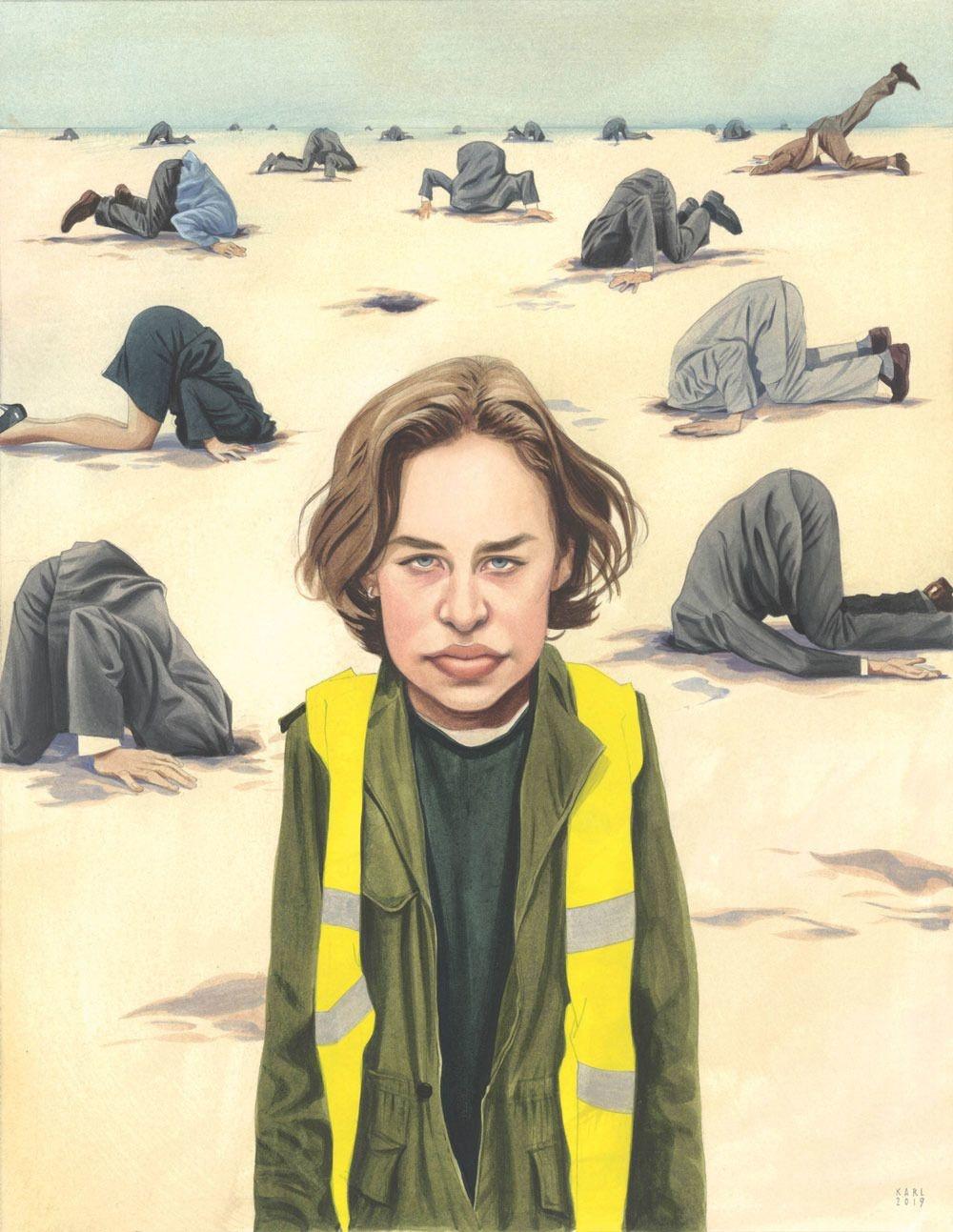 Karl wint Press Cartoon Prijs met Anuna De Wever-cartoon - Trends Kanaal Z