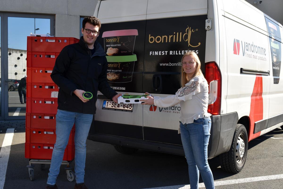 Firma BonRill schenkt potjes rillette aan Jan Yperman Ziekenhuis - KW.be