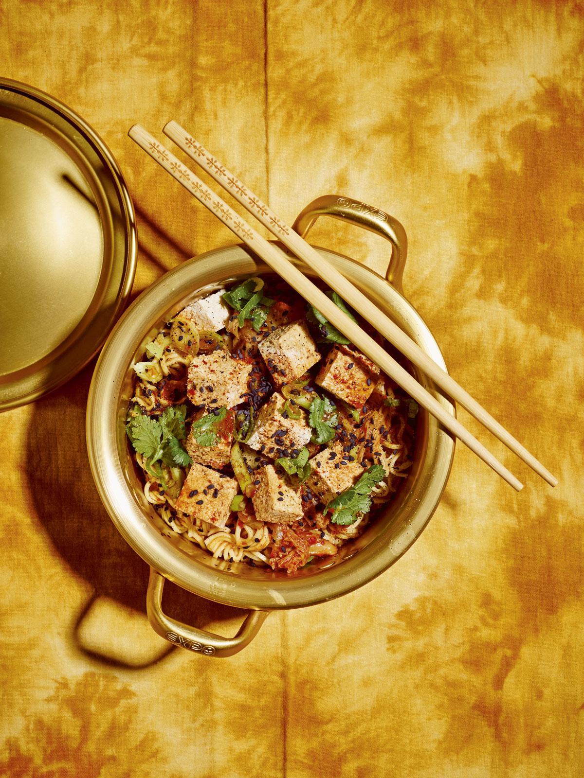 Kimchi stew met tofoe