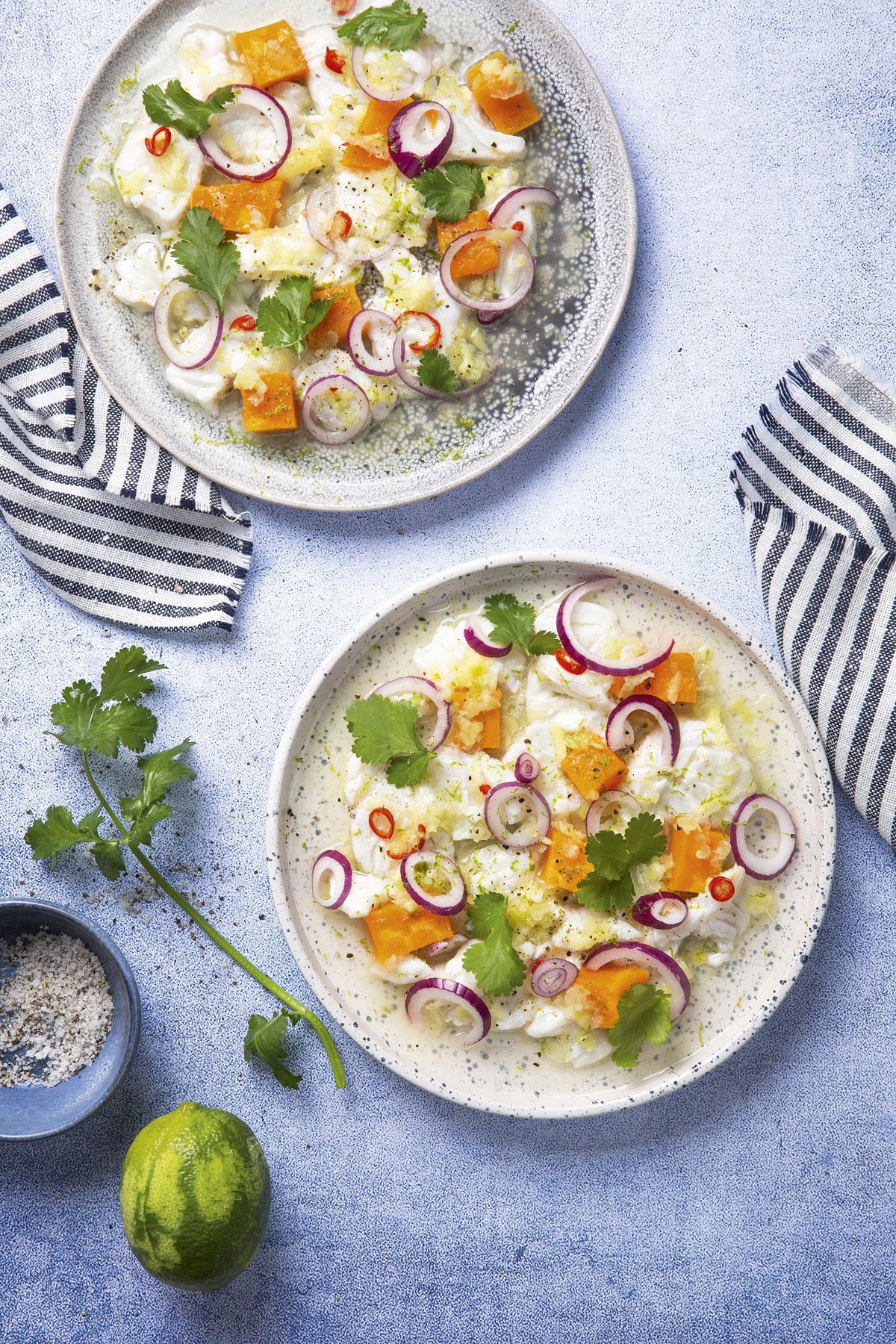 C'est le Pérou! Recette de ceviche péruvien à la daurade et patate douce