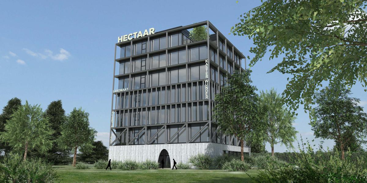 Hectaar bouwt indrukwekkend nieuw kantoor langs E403 - KW.be