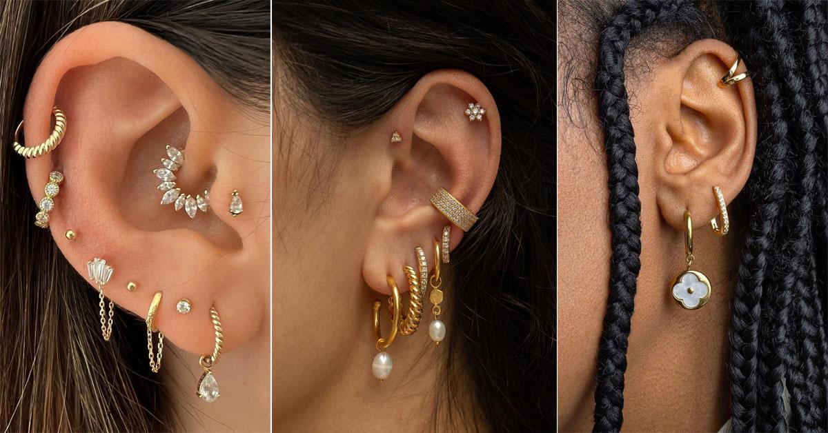 19 prachtige oorpiercings die je zo naar de piercer doen rennen