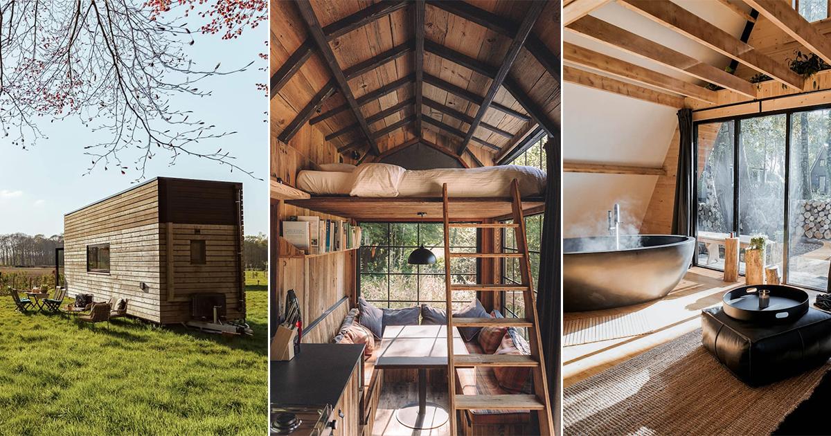 15 tiny houses die je via Airbnb kan boeken en waarin je het gezellig maakt