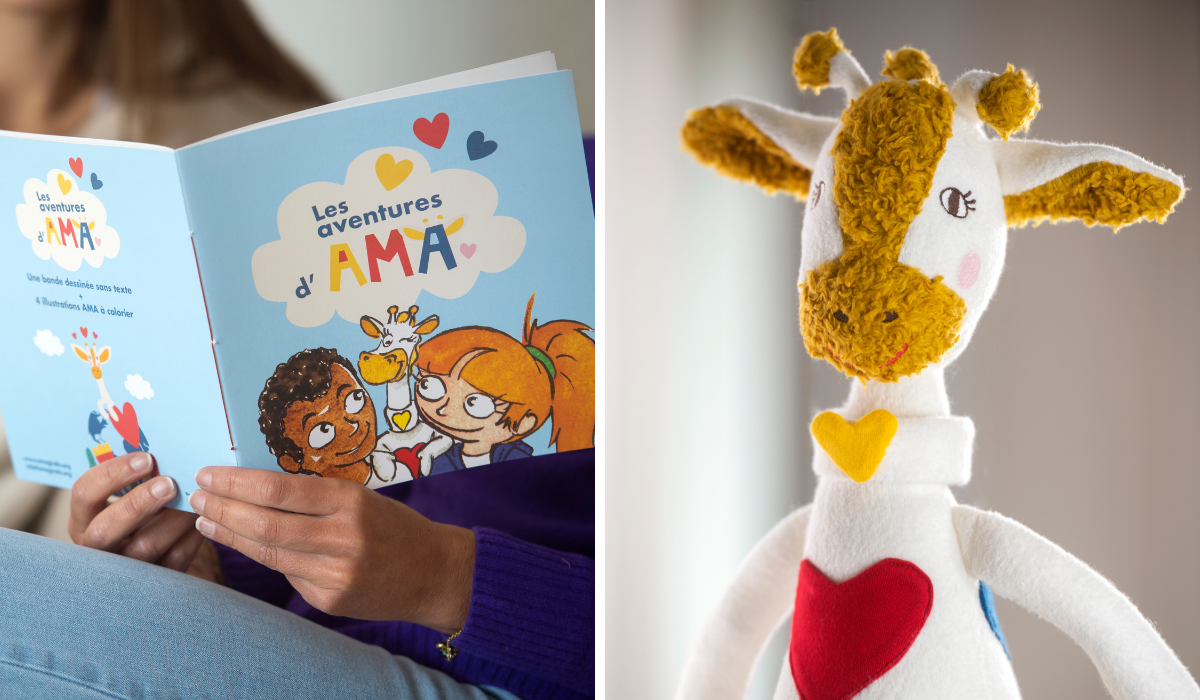 AMA la girafe, le cadeau plein de sens à offrir à un enfant