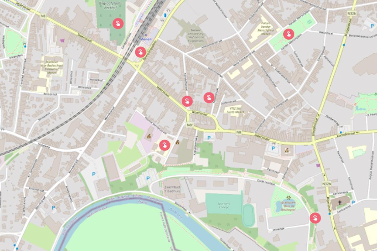 Herontdek stad Menen met interactieve fiets- en wandelkaart - KW.be