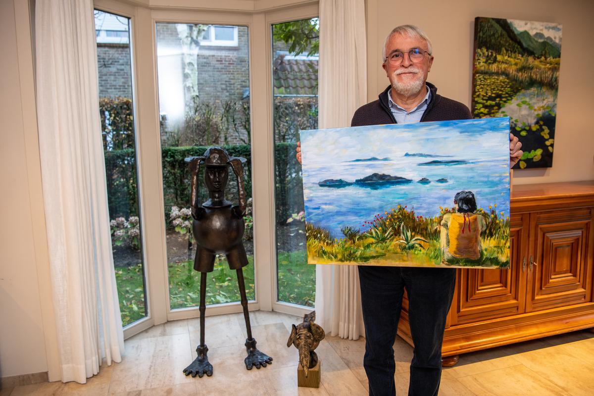 Jan Devoldere stelt schilderijen tentoon in de bib van Izegem: “Kleuren ...