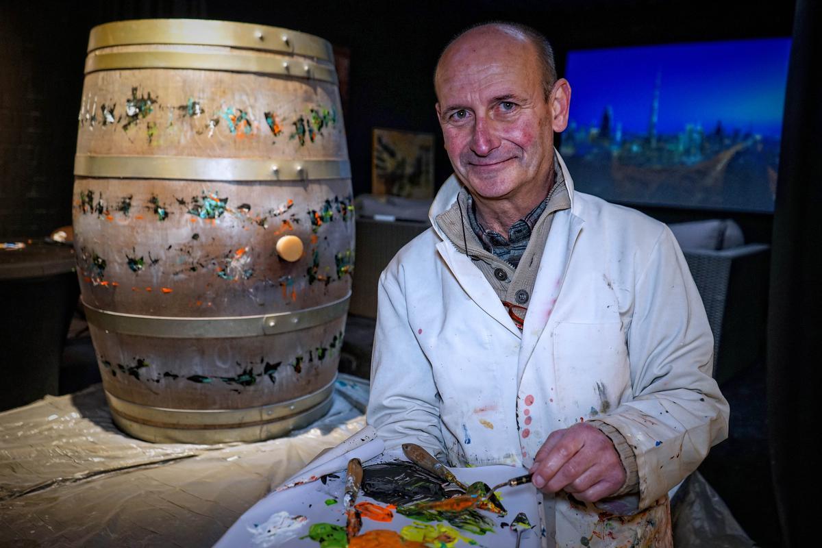 Vincent Messelier combineert kunst en wijn: “Dit is een totaalbeleving ...