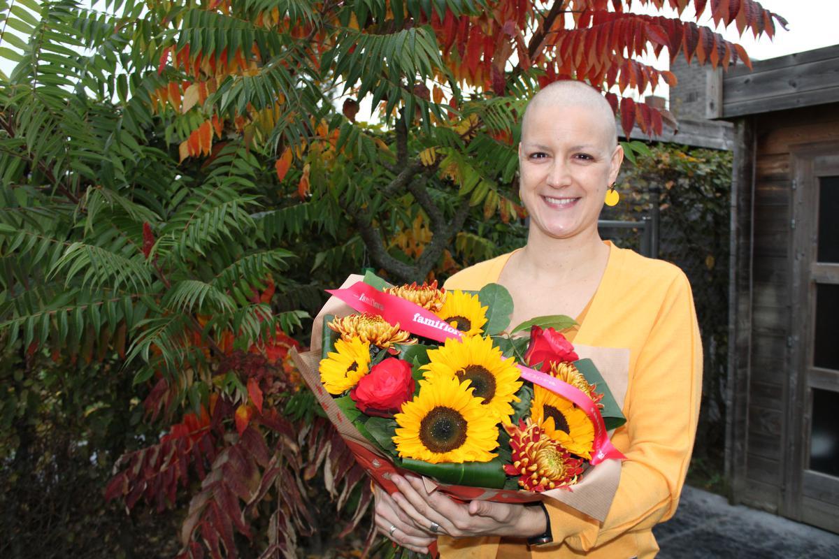 Een bloemetje voor Jana die vecht als een leeuwin tijdens chemo - KW.be