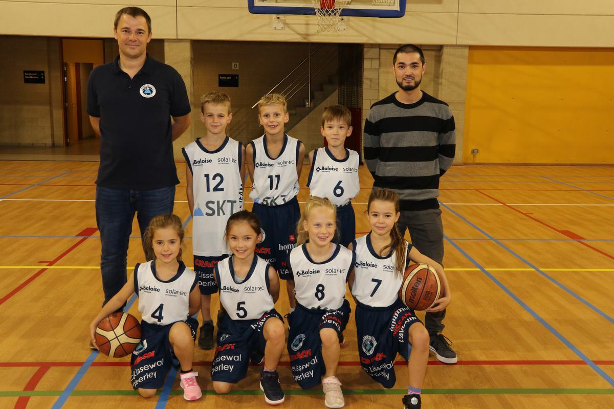 De U10-B van Basket SKT Ieper - KW.be