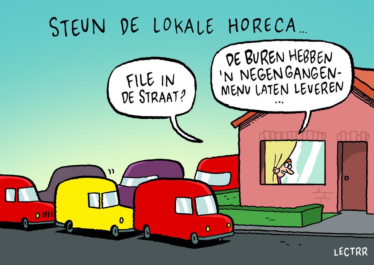 Gratis cartoons van Lectrr voor wie plaatselijke horeca steunt - KW.be