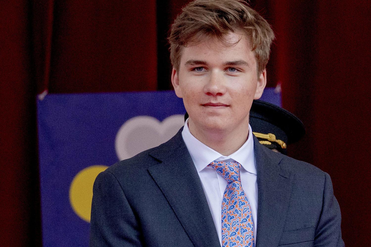 Le prince Gabriel de Belgique, futur élève de l'École royale militaire