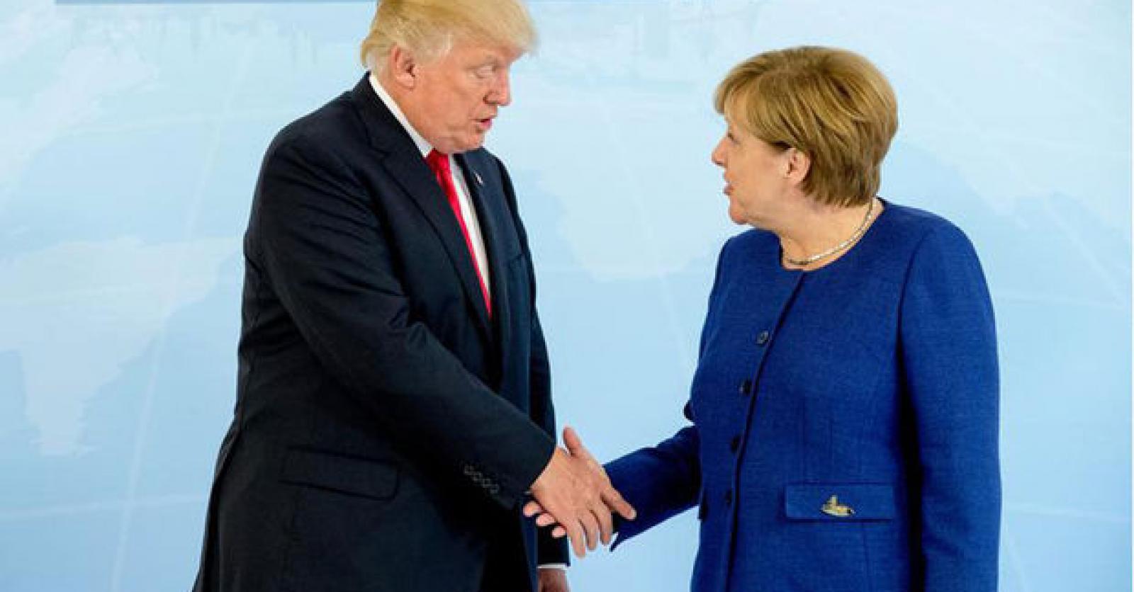 G20: Trump ontmoet Merkel