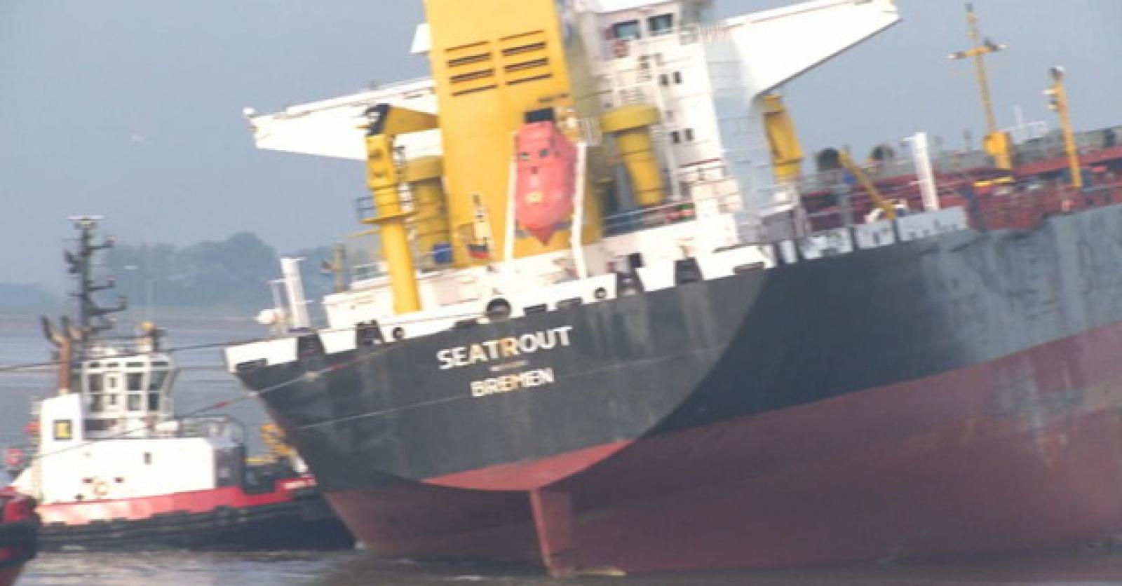 Opnieuw schip vast in Bocht van Bath