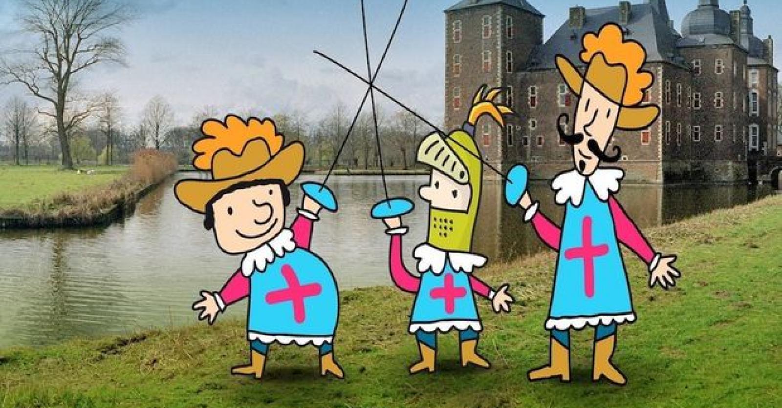 De 3 musketiers achterna