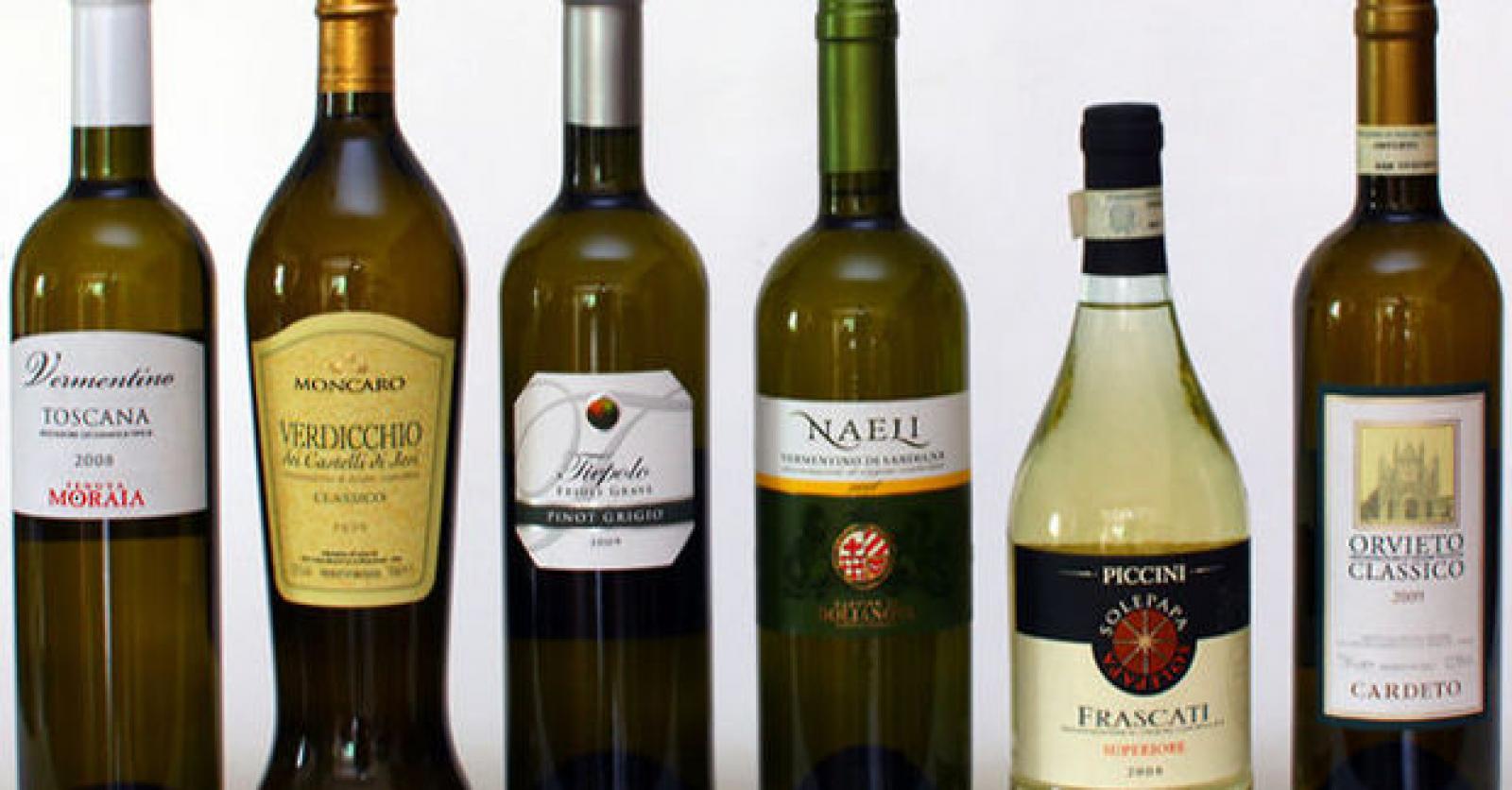 Originele witte wijn uit Italië