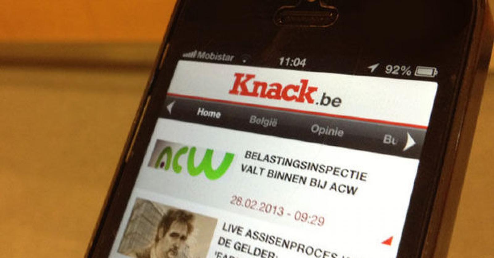 Knack.be lanceert nieuwe apps