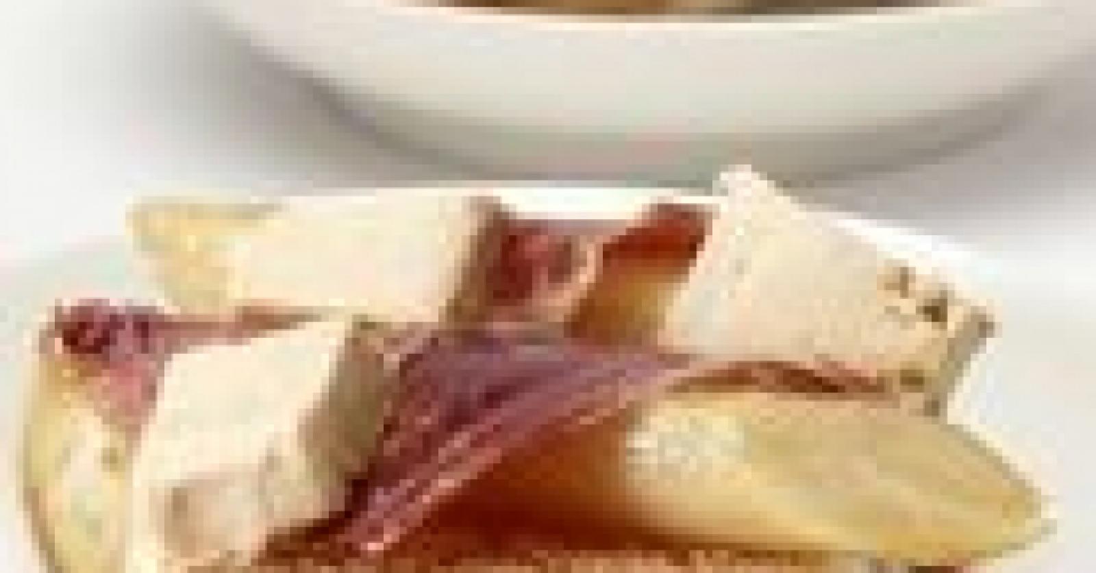 Toast met schorseneren en eendenlever