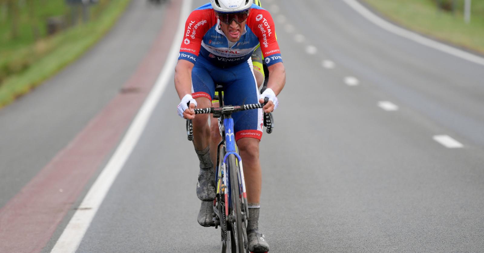 Damien Gaudin hangt fiets aan de haak