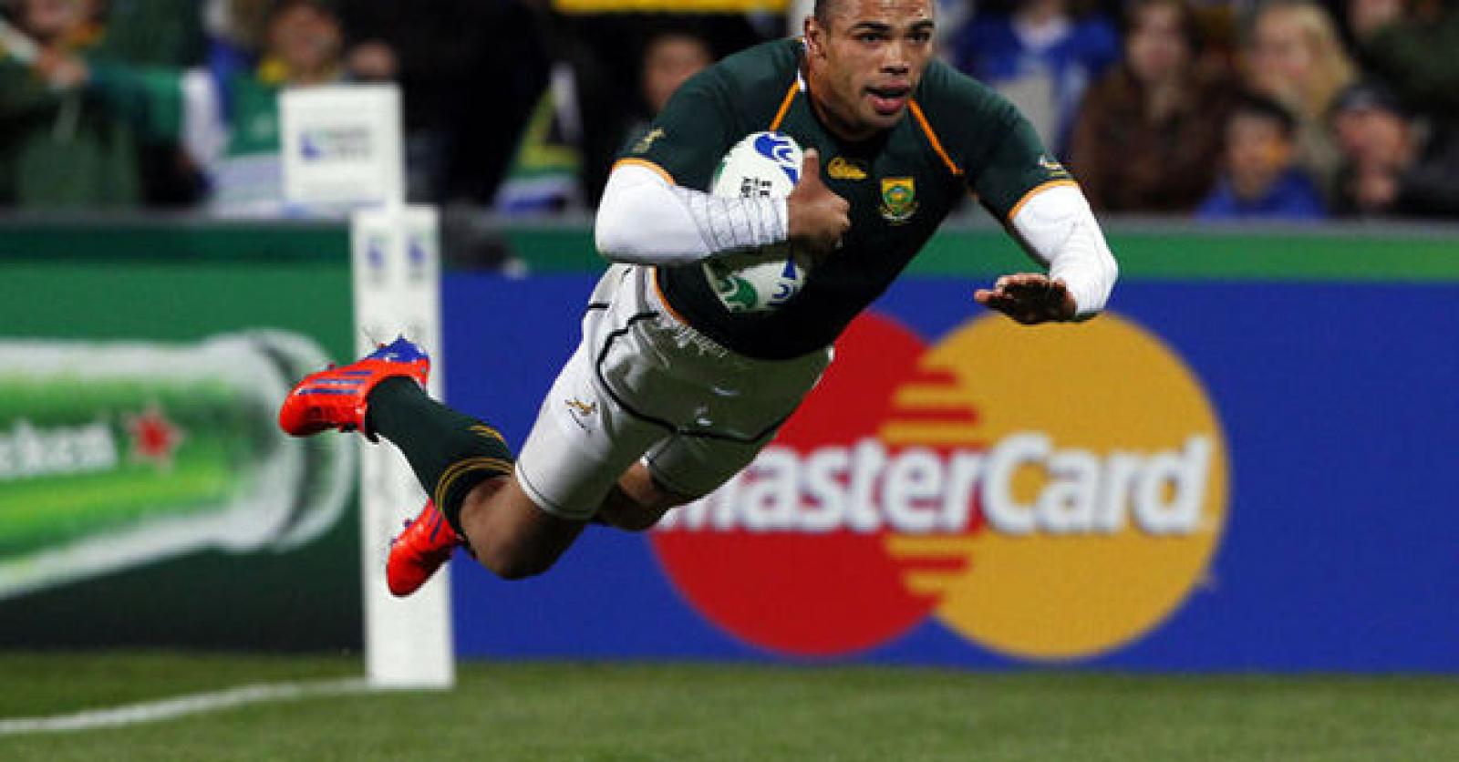 Zuid-Afrika vermorzelt Namibië op WK rugby