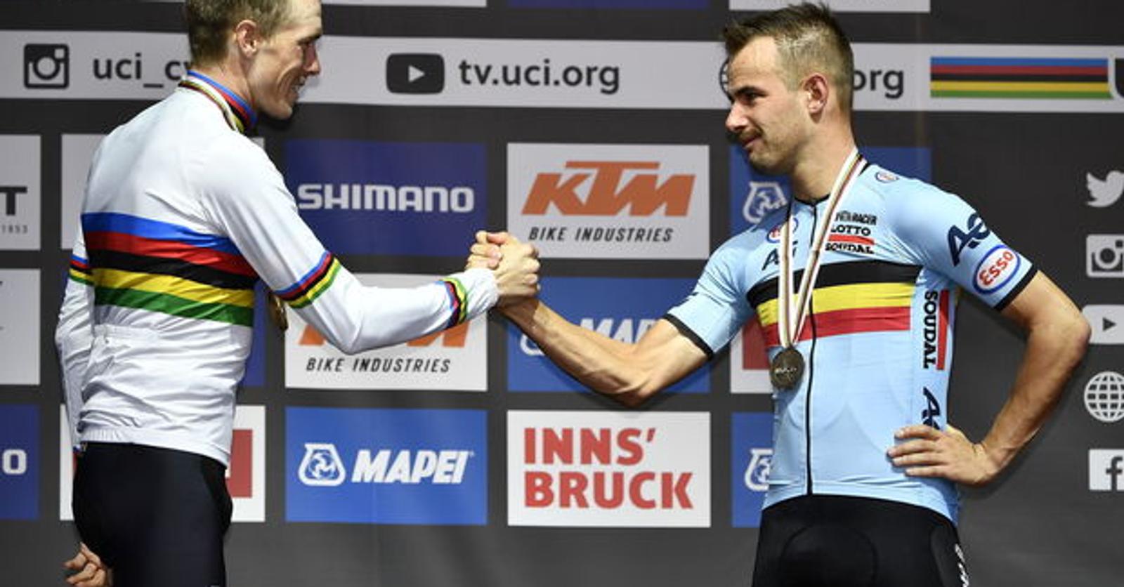 Victor Campenaerts pakt brons op WK tijdrijden voor profs, Dennis is ...