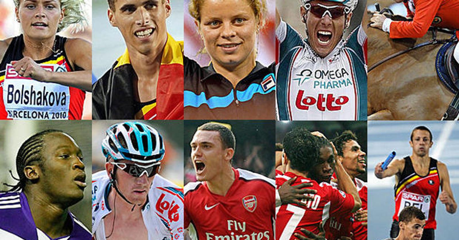 Votez pour le plus grand sportif belge de l'année 2010