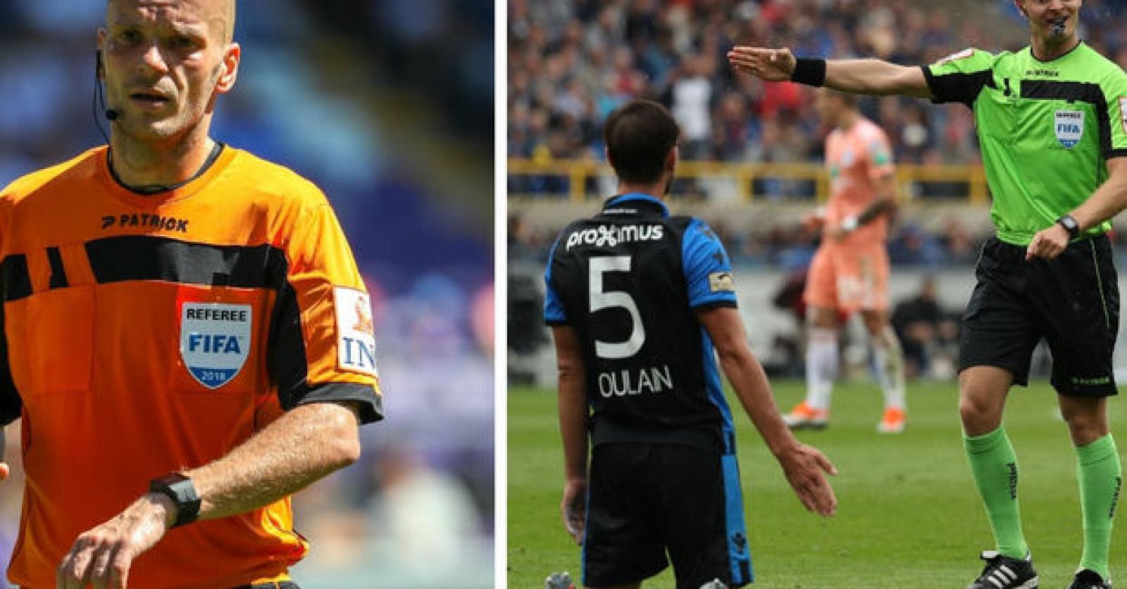 Les arbitres Vertenten et Delferière perdent leur badge FIFA