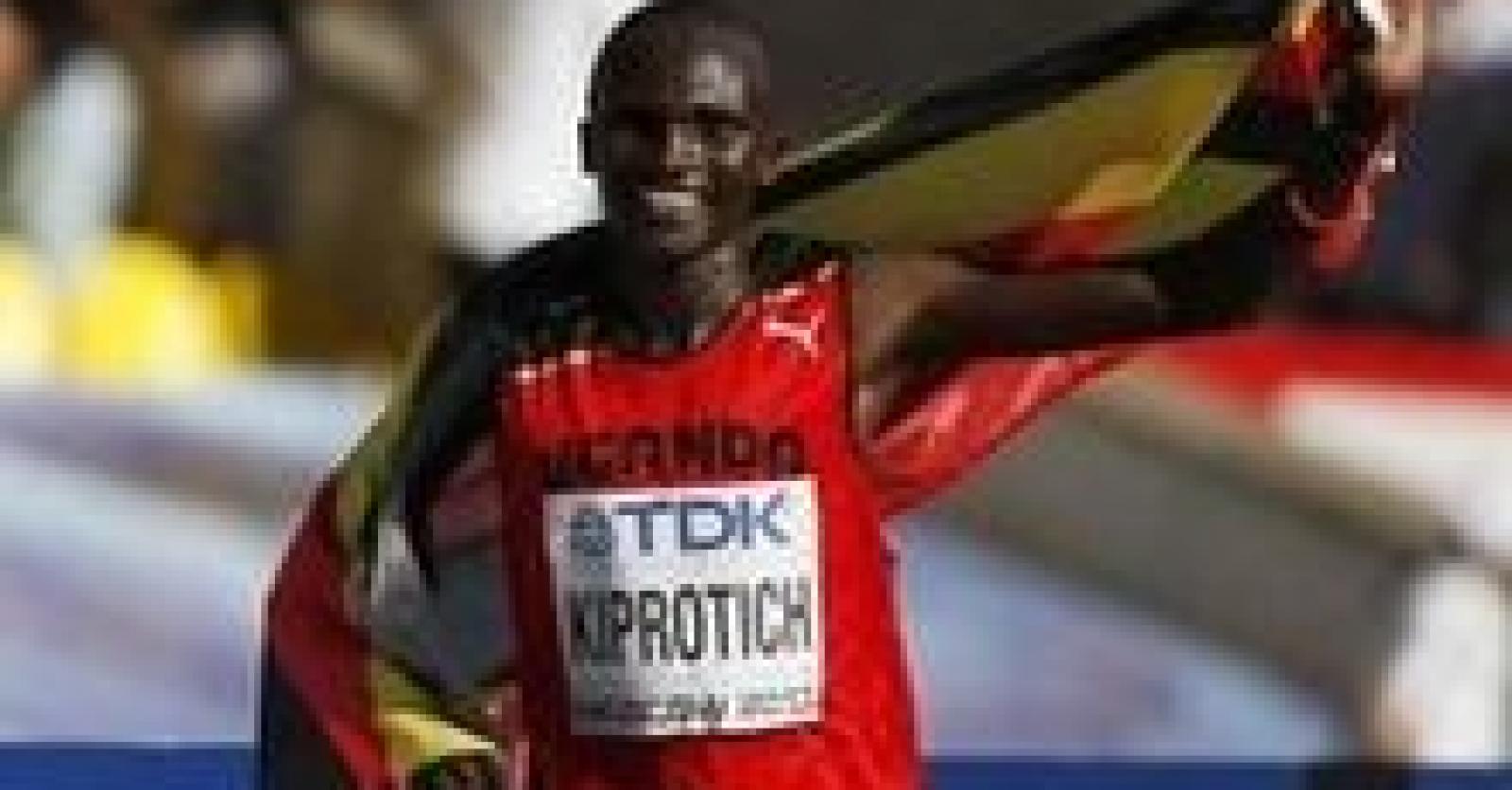 WK atletiek - Oegandees Stephen Kiprotich wint marathon
