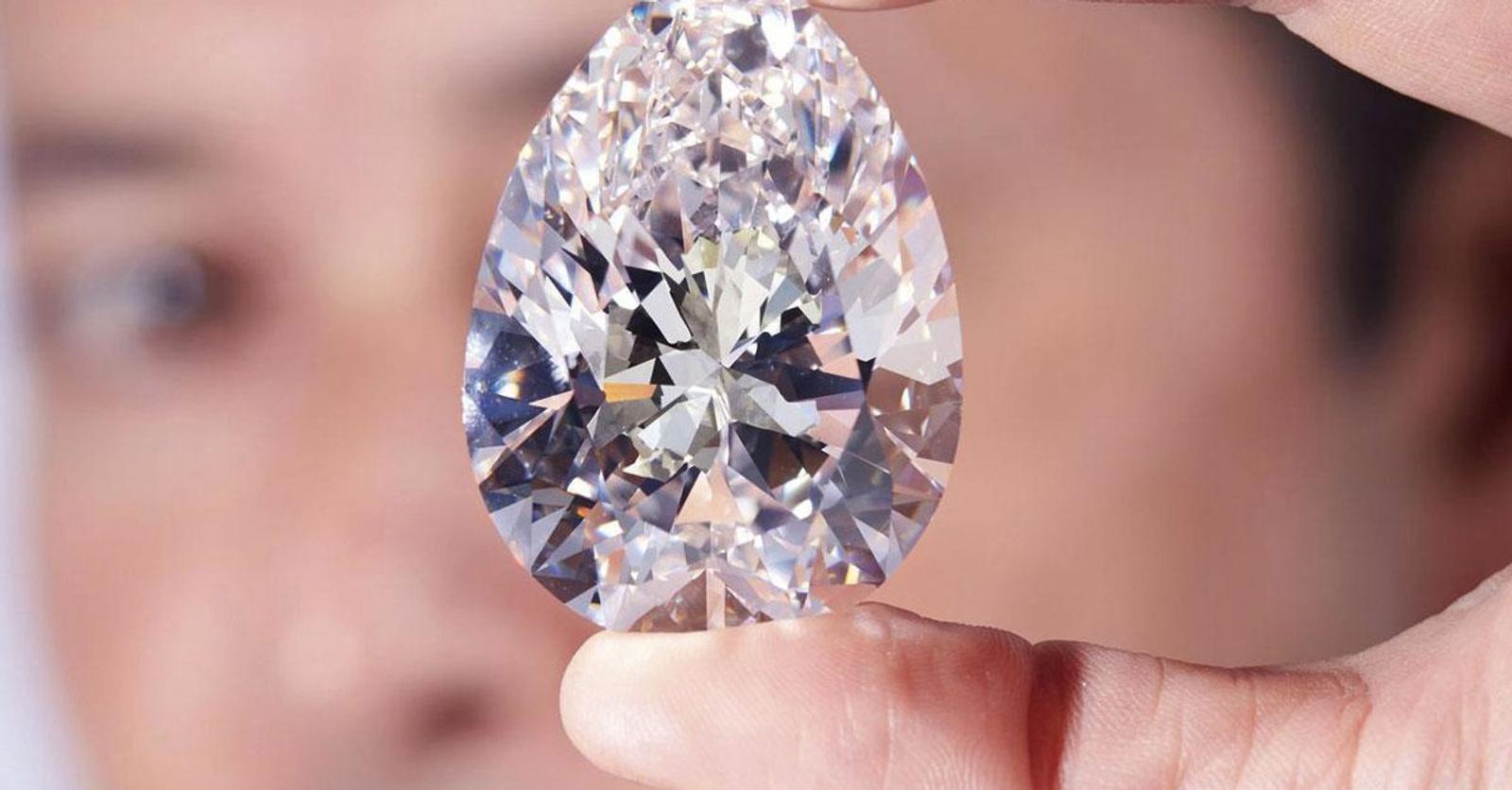 Grootste witte diamant geveild - Trends.be