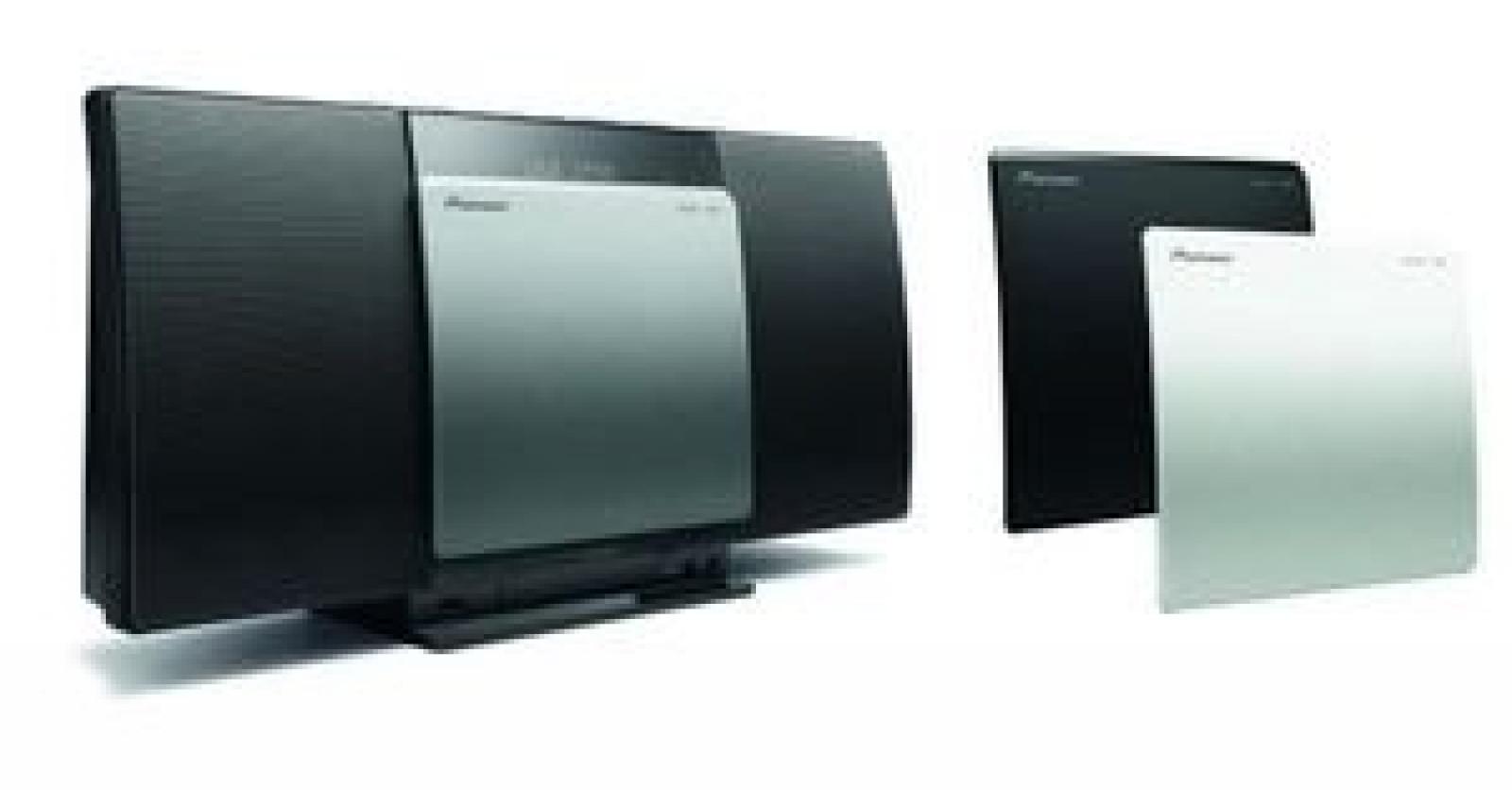 Pioneer micro-audiosysteem met iPone/iPod dock en aanpasbaar design ...