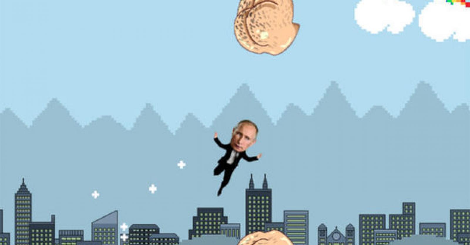 La parodie de Flappy Bird 'Vladi Bird' de 'De Ideale Wereld' se ...
