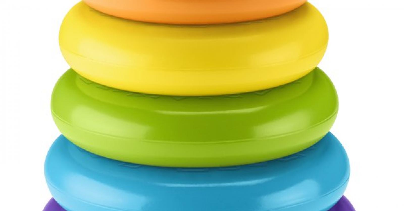 Win: giant Rock-a-Stack van Fisher Price