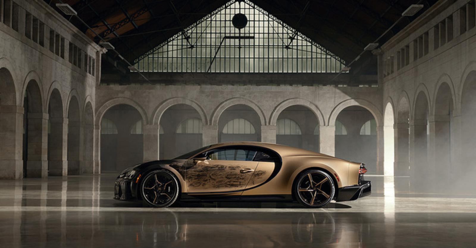 Exclusief: gouden Bugatti